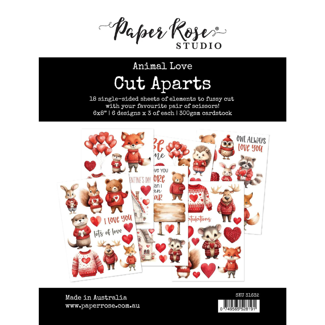 Paper Rose - Animal Love Cut Aparts Paper Pack – 3 Wise Crafters