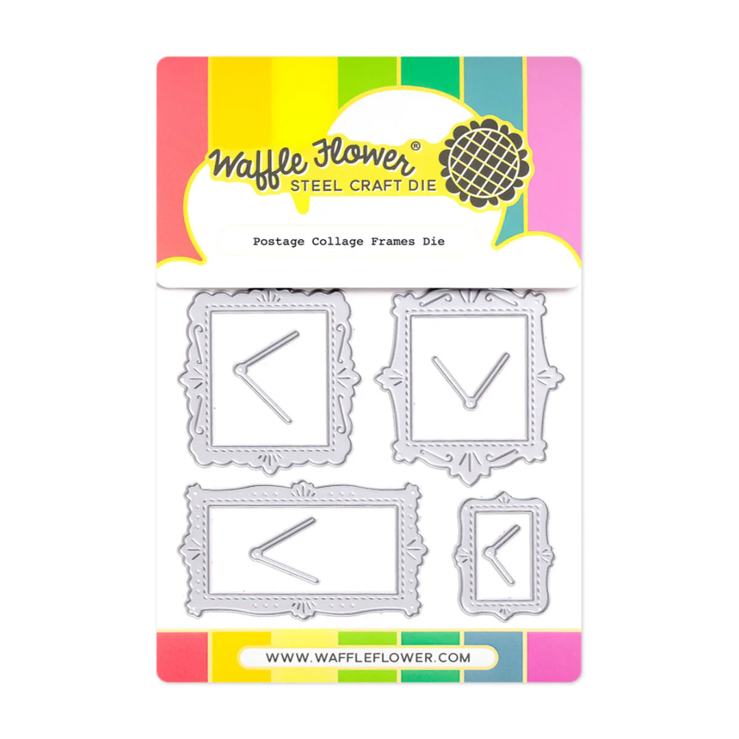 Waffle Flower - Postage Collage Frames Die – 3 Wise Crafters