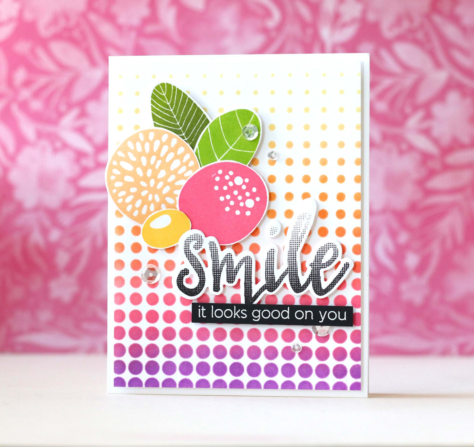 Altenew - Halftone Stencil – 3 Wise Crafters