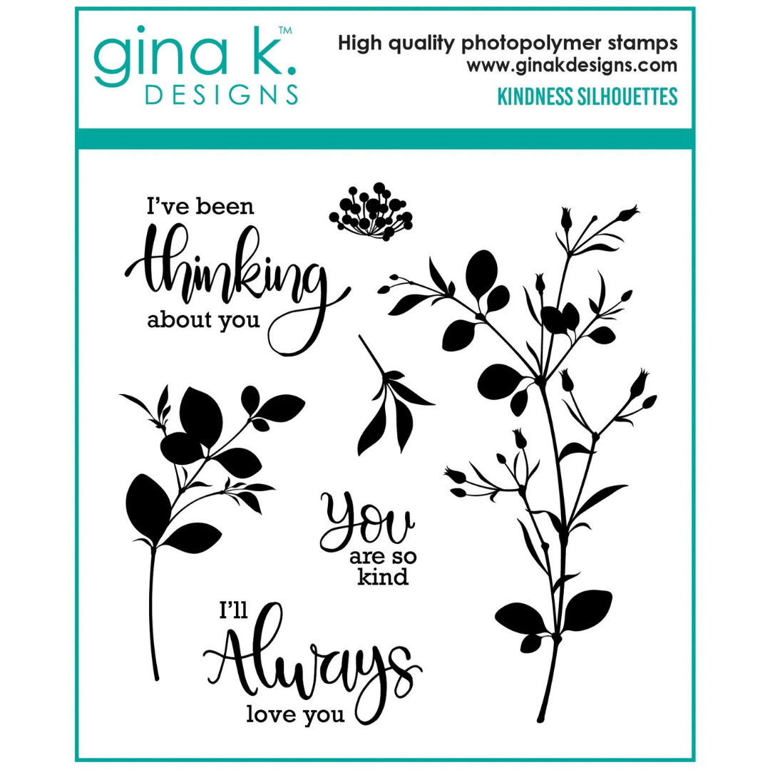 Gina K Designs - Kindness Silhouettes Stamps MINI – 3 Wise Crafters