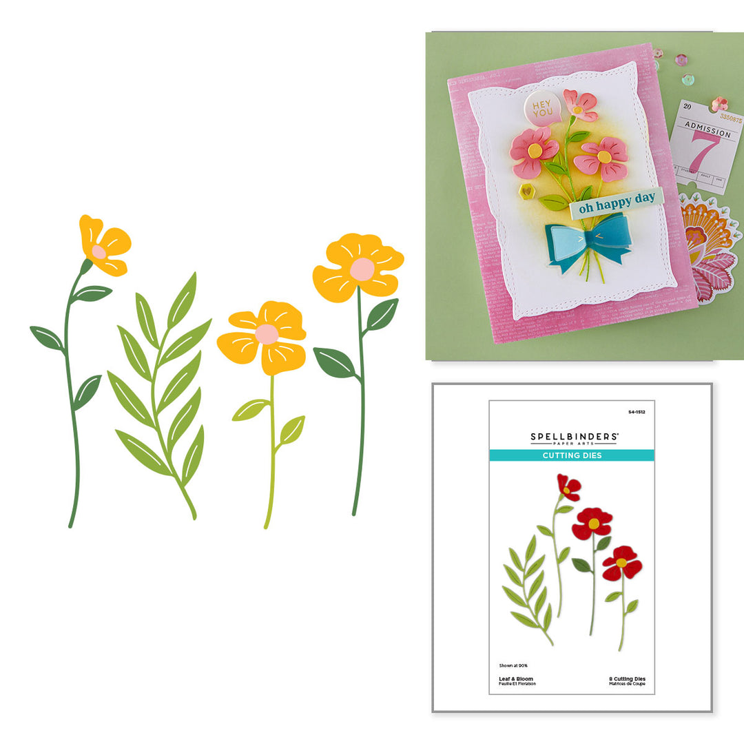 Spellbinders - Leaf & Bloom Etched Dies – 3 Wise Crafters